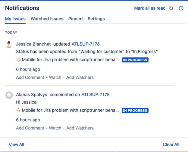 User Guide - In-APP & Desktop Notifications for Jira - Atlassian Products Documentation ...