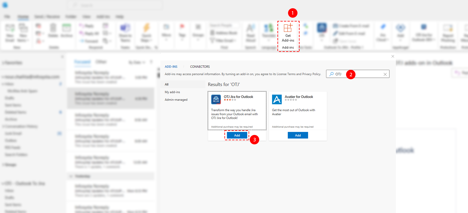 OTJ- Office365- Installing on Outlook - OLD - Atlassian Products Documentation - Infosysta ...